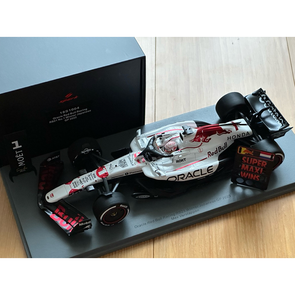 【現貨販售】Oracle Red Bull Racing RB21 M.Verstappen日本🇯🇵站 冠軍🏆白牛 | 蝦皮購物
