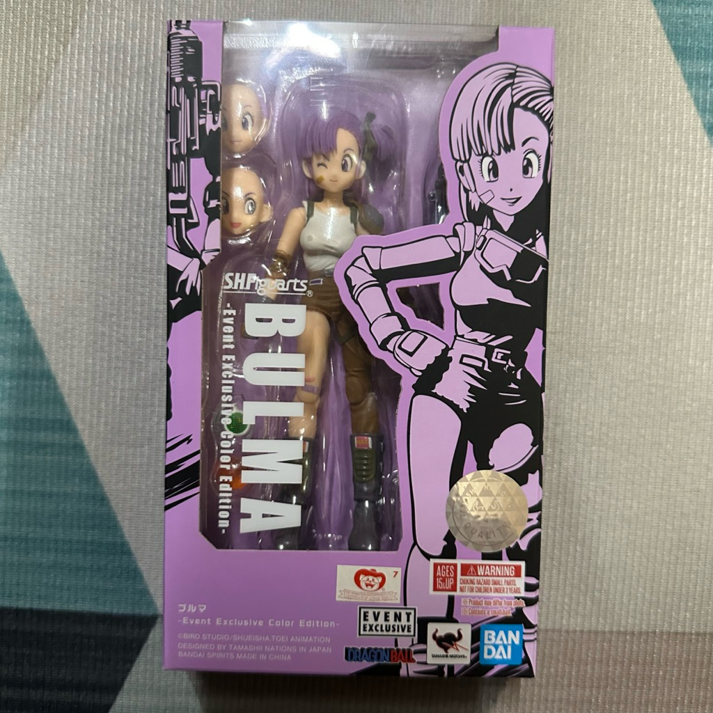 代理版 sdcc 七龍珠 SHF 布瑪 香港會場限定版 紫髮 軍裝 | 蝦皮購物