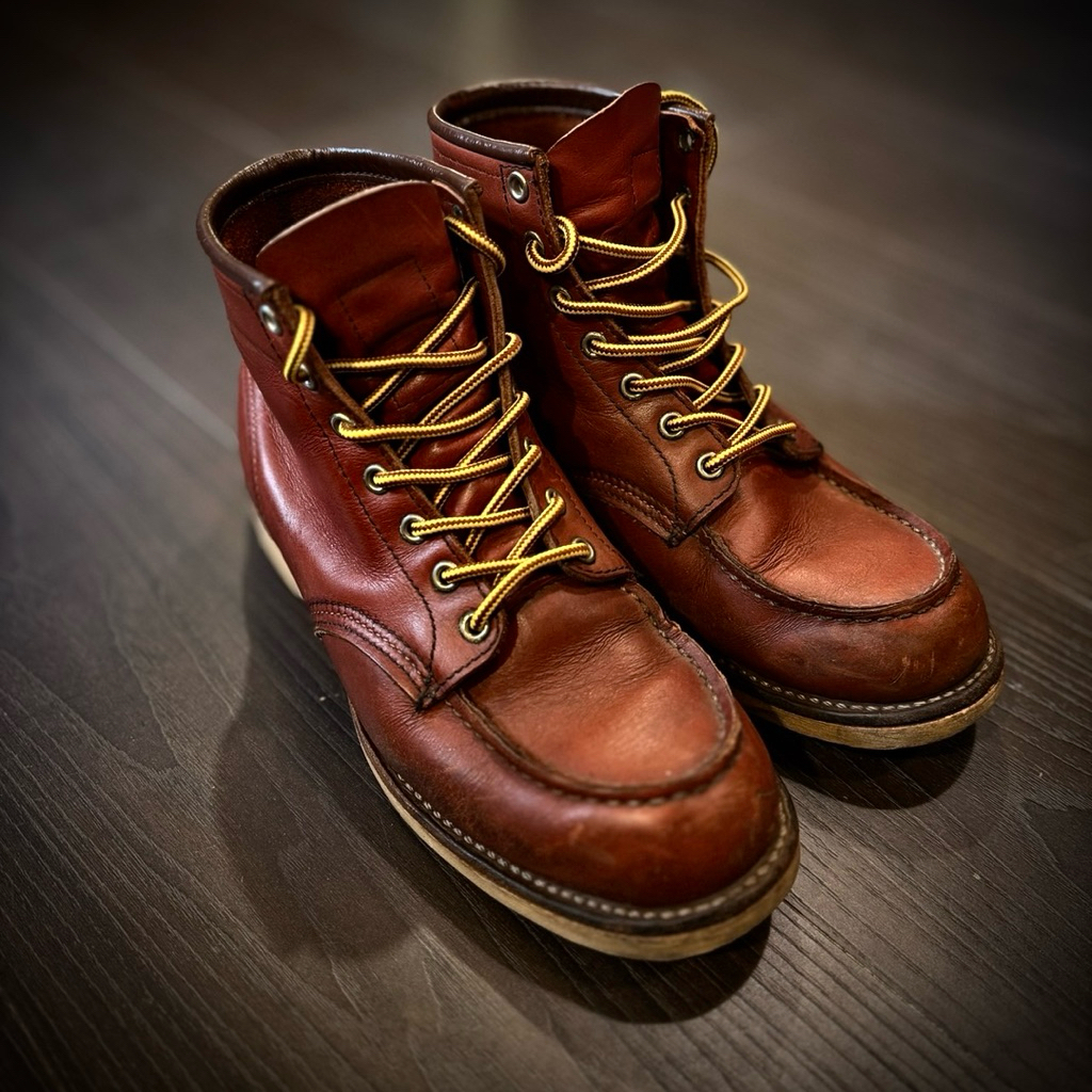 《595_Vintage》Red Wing｜Classic Moc Toe 6” 工作靴｜棕色皮革｜EUR 42 | 蝦皮購物