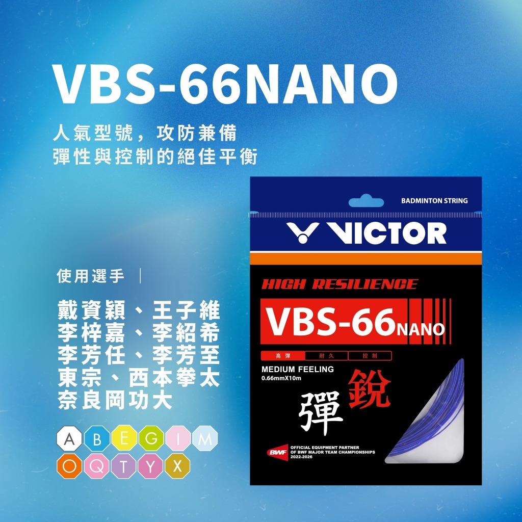 無差別體育 勝利VICTOR VBS-66N 戴資穎御用 羽球線 | 蝦皮購物