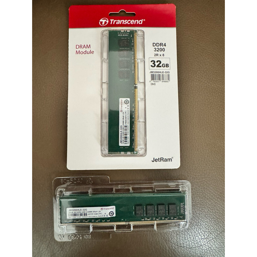 PC全新公司貨Transcend 創見 32GB JetRam DDR4 3200 桌上型記憶體 (JM3200HLE- | 蝦皮購物