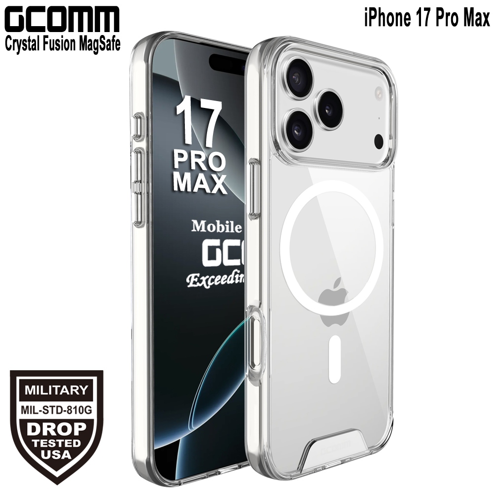 GCOMM iPhone 17 Pro Max 磁吸晶透軍規防摔殼 Crystal Fusion MagSafe | 蝦皮購物