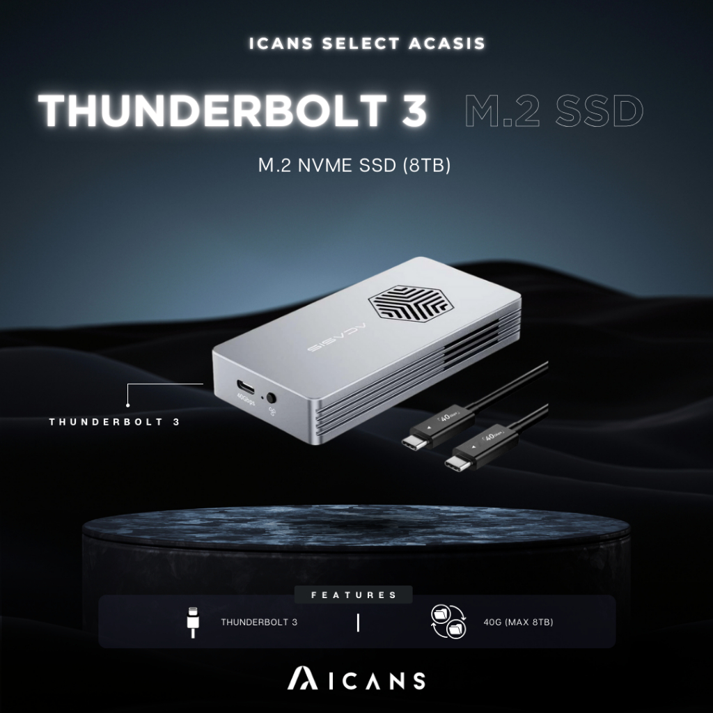 ACASIS Thunderbolt3｜USB4.0｜40Gbps｜M.2 NVMe SSD Enclosure | 蝦皮購物