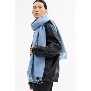 Coach雙色LOGO流蘇羊絨圍巾CU807 F76384 CB686 CX869 CU808 4622 CU812 | 蝦皮購物