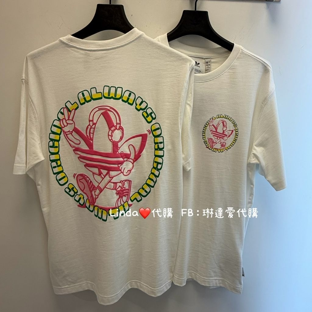 Linda ️代購 ⛳️ Adidas Trefoil Series Loose Tee 立體 白 耳機 JW3015 | 蝦皮購物