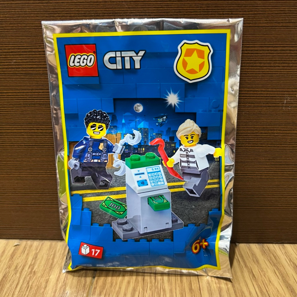 全新未拆 現貨 正版 LEGO 952304 警察 女盜賊 提款機 拼砌包 CITY系列 | 蝦皮購物