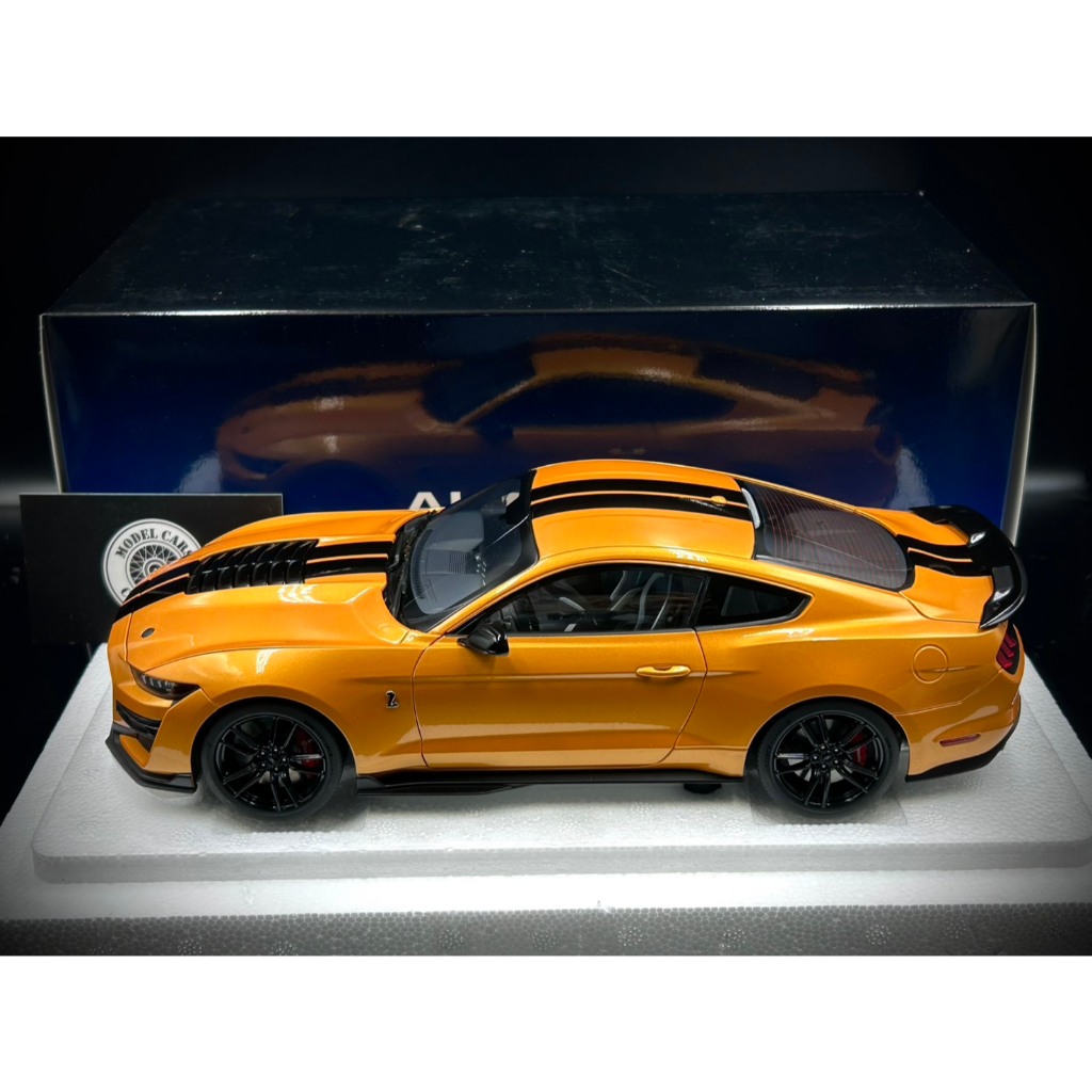 【收藏模人】Autoart Ford Mustang Shelby GT500 環日橘 1:18 1/18 73099 | 蝦皮購物