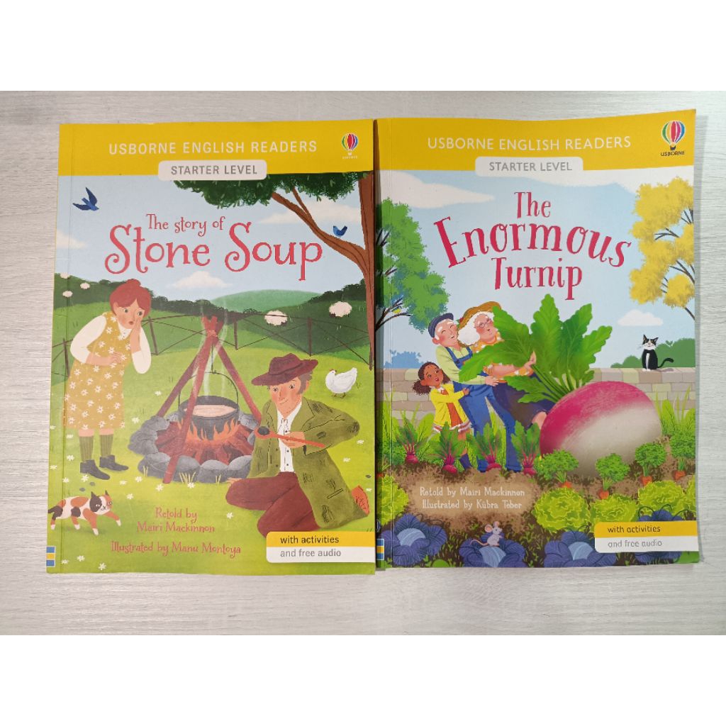 (二手/書況良好)Usborne English Readers系列有聲英文分級讀本：Stone Soup&Turnip | 蝦皮購物