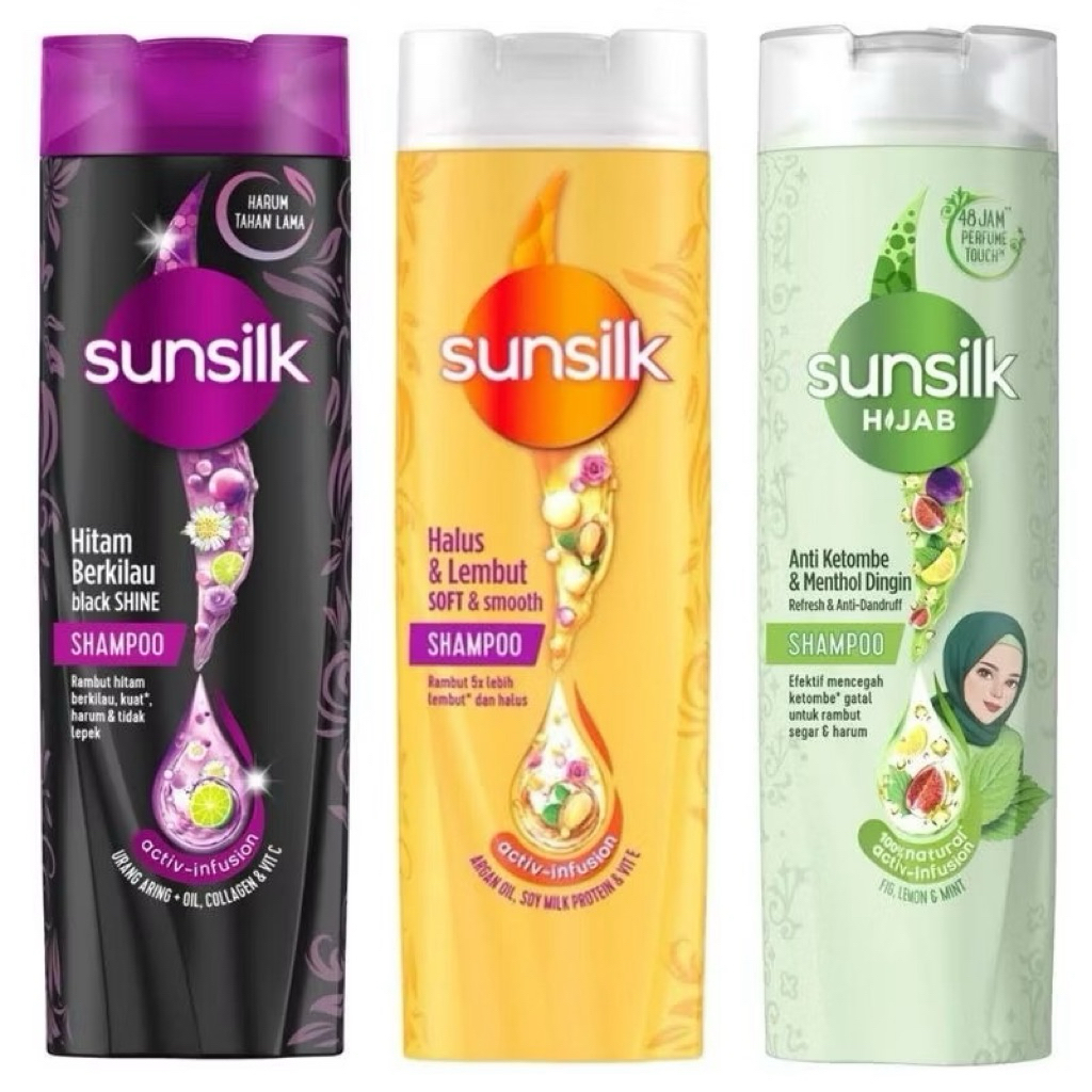 洗髮精 Shampoo sunsilk 300ml Soft and Smooth sunsilk kuning | 蝦皮購物