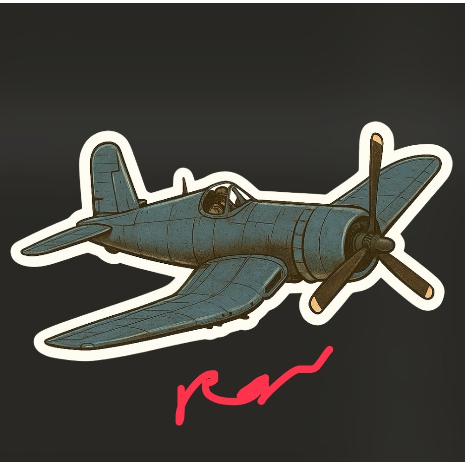 AMY航空城 F4U 10CM STICKER 貼紙 S10-F4U | 蝦皮購物