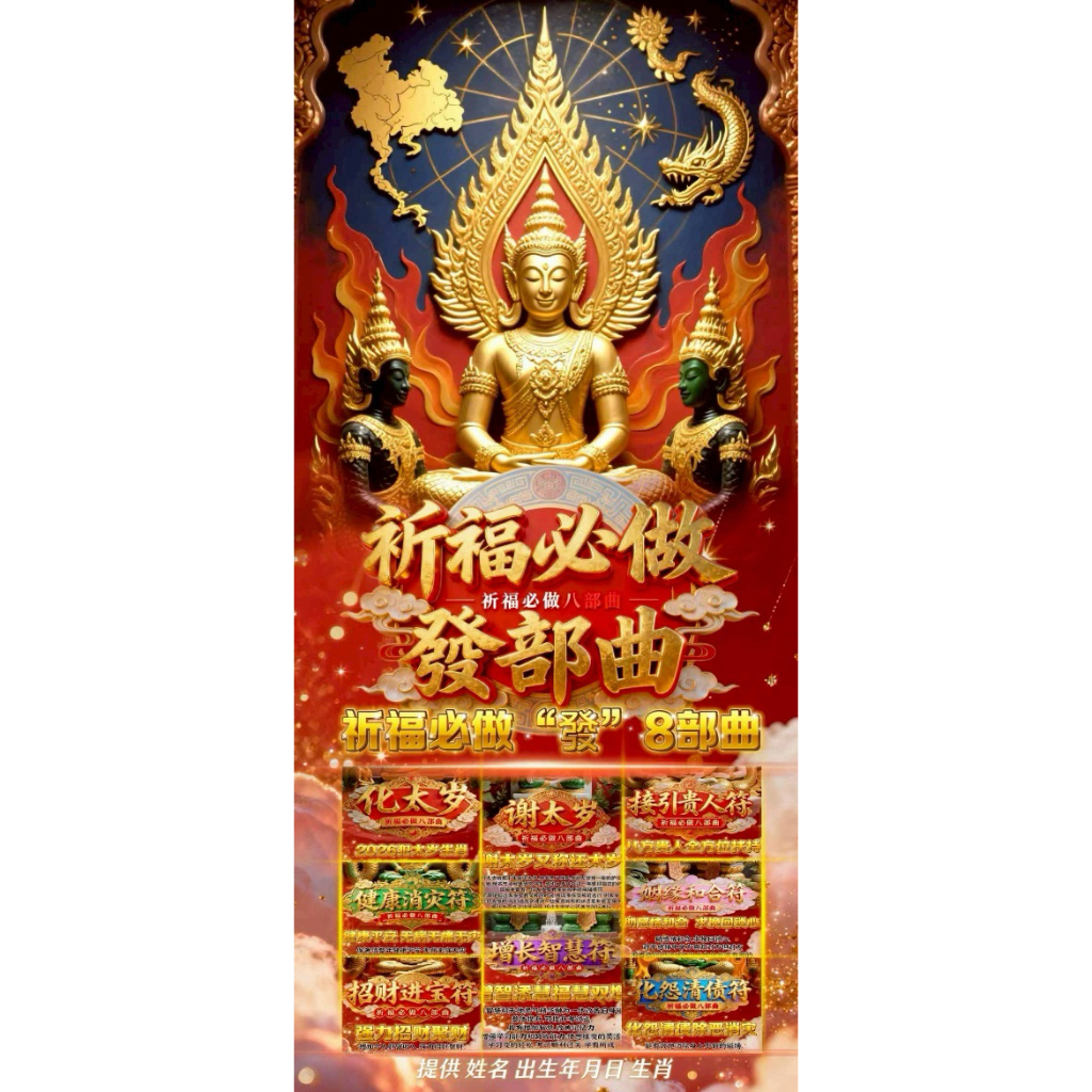 🇹🇭CHIMAMA 🇹🇭 5/01🌕歲末年初祈福八部曲｜祈福必做「發」八修圓滿 | 蝦皮購物