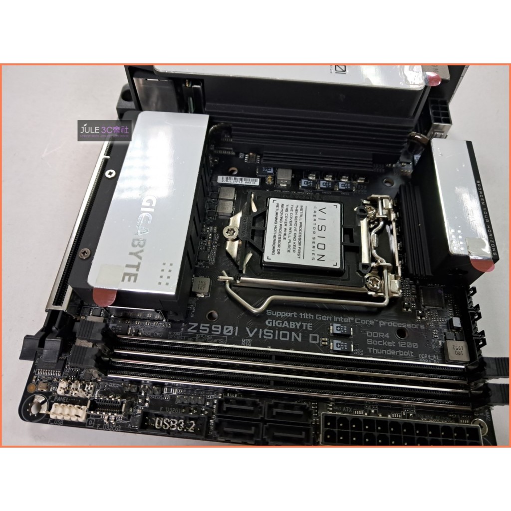 JULE 3C會社-技嘉 Z590I VISION D Z590/D4/創作者系列/數位電源/十代/庫存/ITX 主機板 | 蝦皮購物