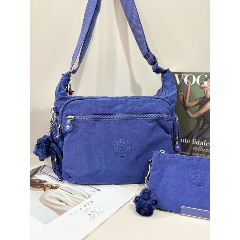 Kipling霧紫多袋實用側背包-GABBIE KPK1525524U10 | 蝦皮購物