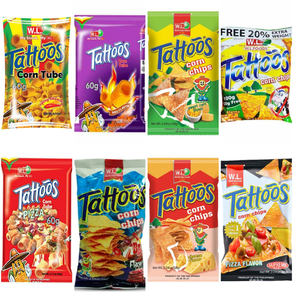 菲律賓 Tattoos 玉米 脆片 corn chips cube 玉米捲 玉米餅圈 玉米片 玉米 脆片 餅乾 零食 | 蝦皮購物