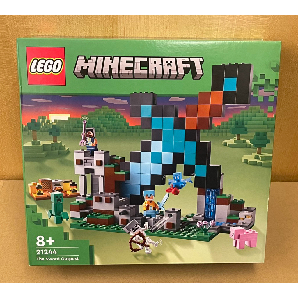 【絕版品】LEGO 21244 鑽石劍基地 樂高 全新未拆封 Minecraft 系列 | 蝦皮購物