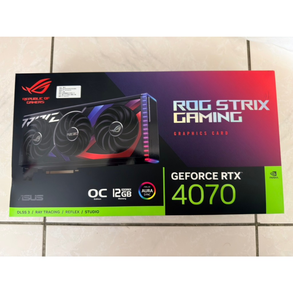ASUS華碩 ROG-STRIX-RTX4070-O12G-GAMING | 蝦皮購物