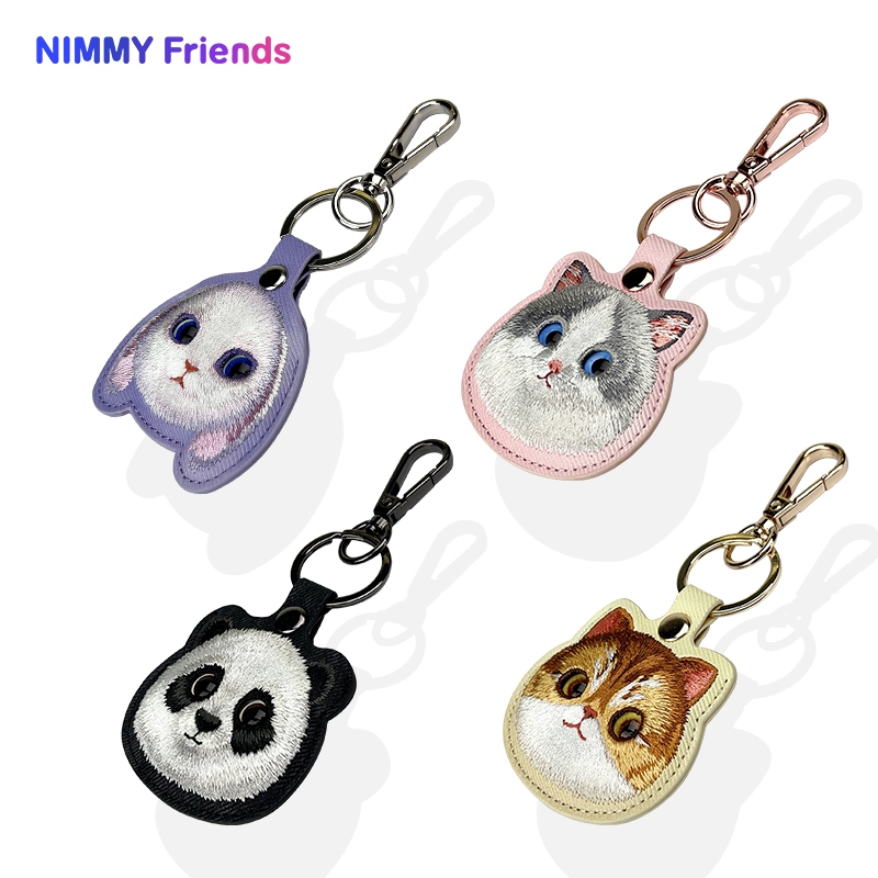 【NIMMY Friends】AirTag保護套 AirTag鑰匙圈 防撞 鑰匙圈 吊飾 立體刺繡鑰匙圈 可愛禮品｜現貨 | 蝦皮購物