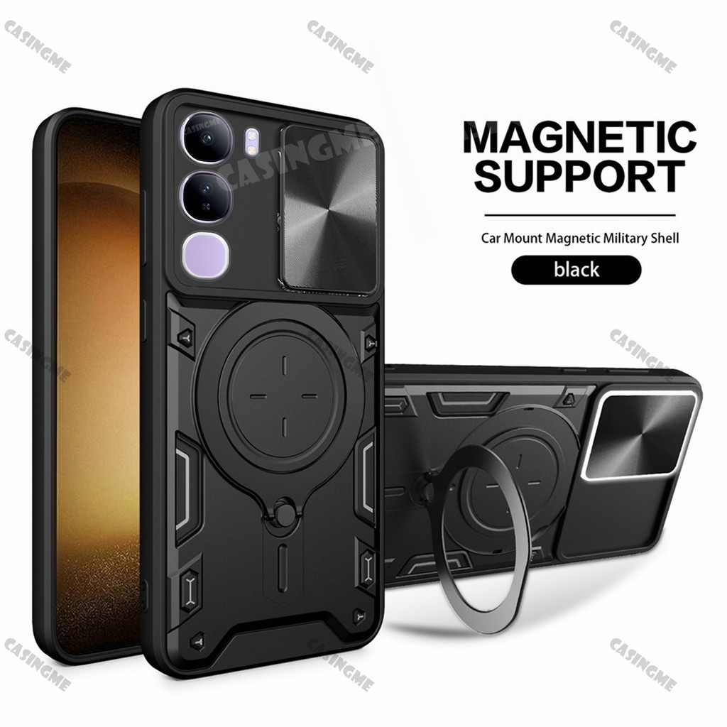 Vivo V40 Lite Pro 指環扣支架手機殼 V2417 保護殼 保護套 防窺保護貼 鏡頭貼 防摔殼 透明手機殼 | 蝦皮購物