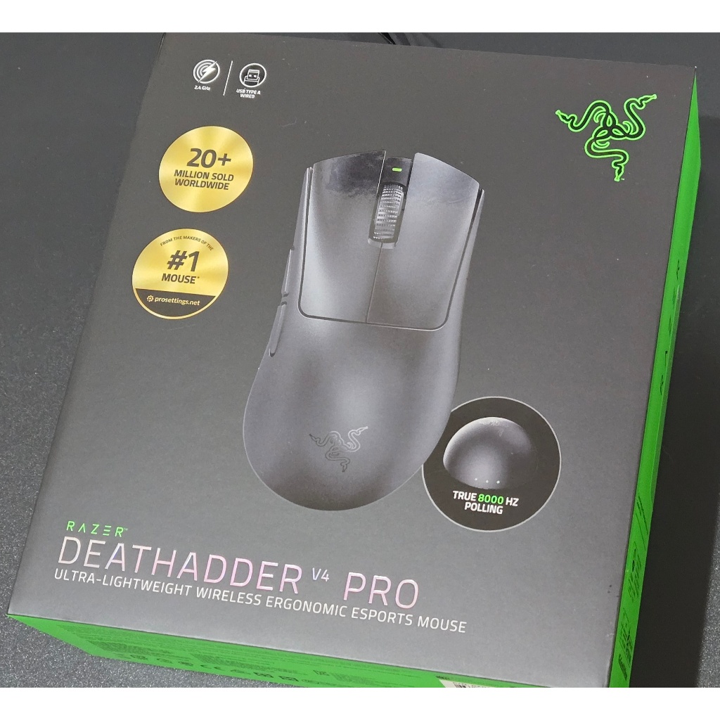 [RMA保修全新品未拆封]Razer 雷蛇 DeathAdder V4 Pro 煉獄奎蛇 無線電競滑鼠 | 蝦皮購物