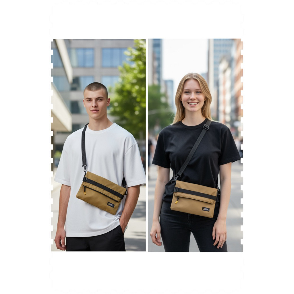 全新 正品 NATIONAL GEOGRAPHIC 國家地理 Chacoche 斜背包 TAN機能斜背包 男女側背 戶外 | 蝦皮購物
