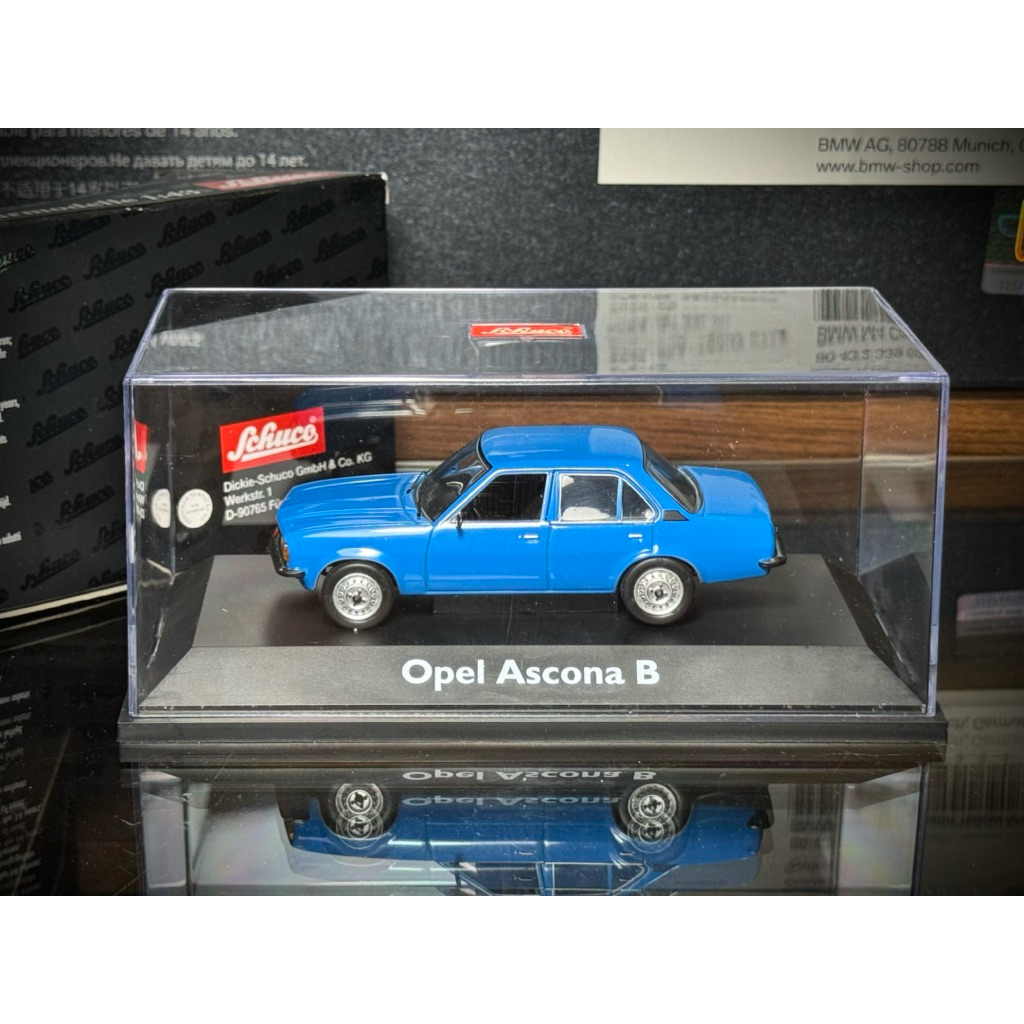 《絕版現貨》 Schuco 1/43 Opel Ascona B 1975 Signal Blue 德國 歐寶 模型 | 蝦皮購物