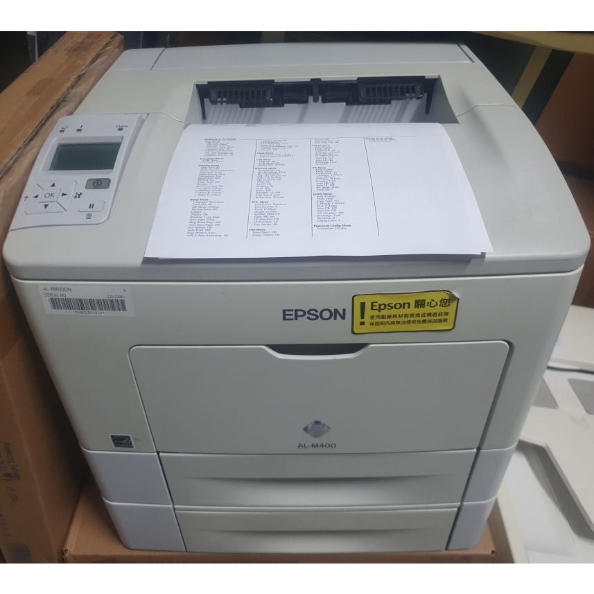 降價EPSON al M400 少印狀況佳 a4 黑白雷射整新印表機內含已用過原廠碳粉 | 蝦皮購物