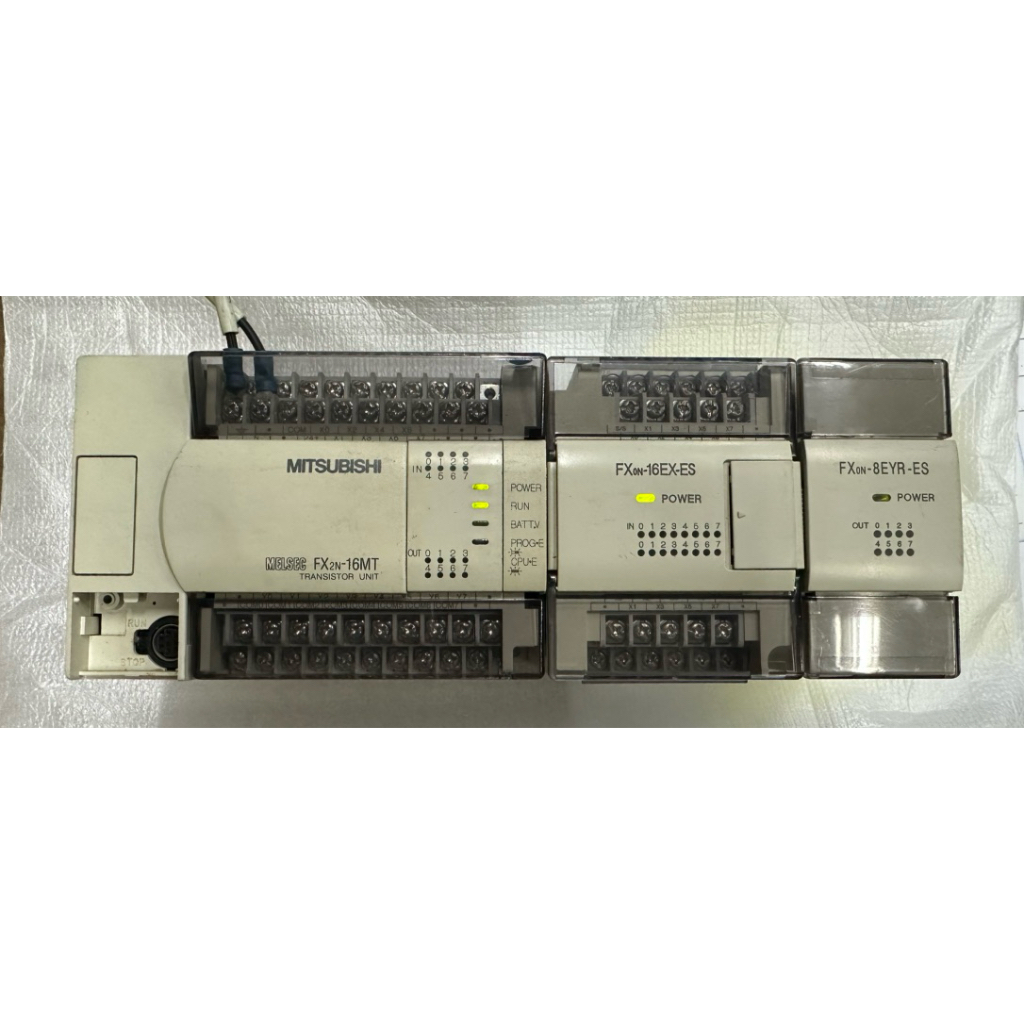 三菱 MITSUBISHI PLC FX2N-16MT+士林電機FX0N-16EX-ES+FX0N-8EYR-ES | 蝦皮購物