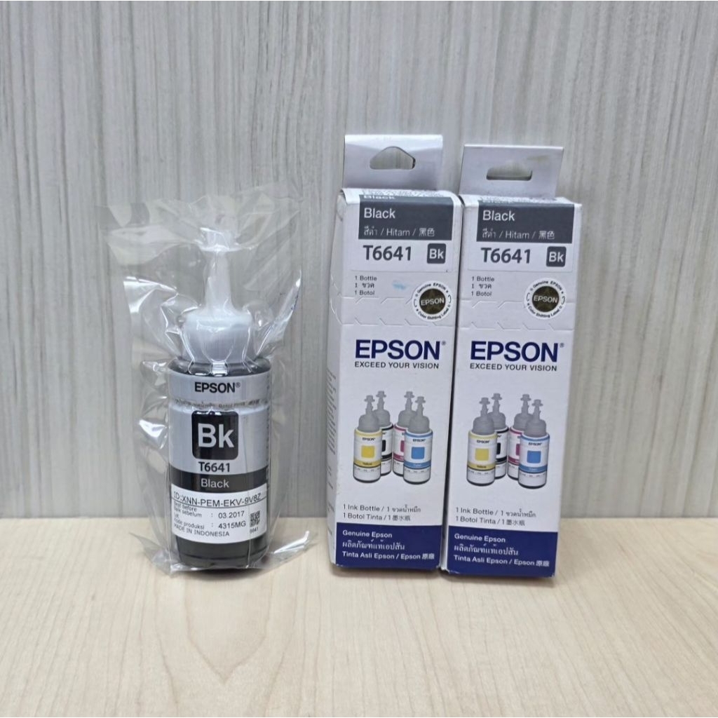 EPSON 愛普生 T6641 黑色 原廠盒裝墨水 印表機 70ml | 蝦皮購物