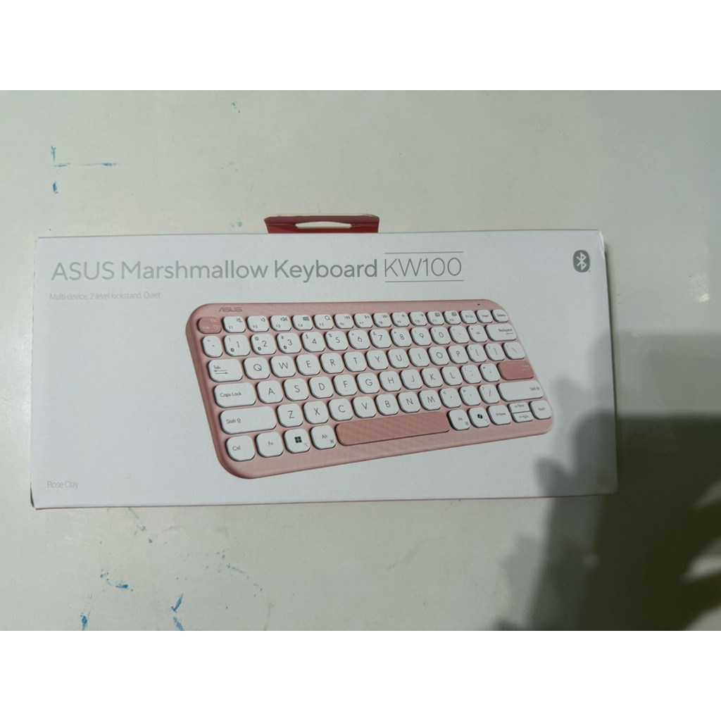 ASUS Marshmallow Keyboard KW100 Multi-device 粉色 | 蝦皮購物