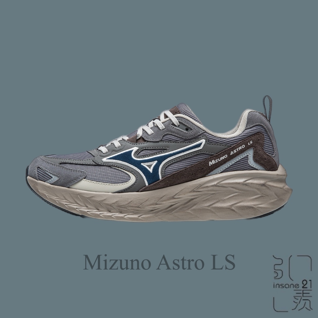 MIZUNO ASTRO LS 城市灰 厚底增高 緩震回彈 跑鞋 美津濃 男鞋D1GH252104【Insane-21】 | 蝦皮購物
