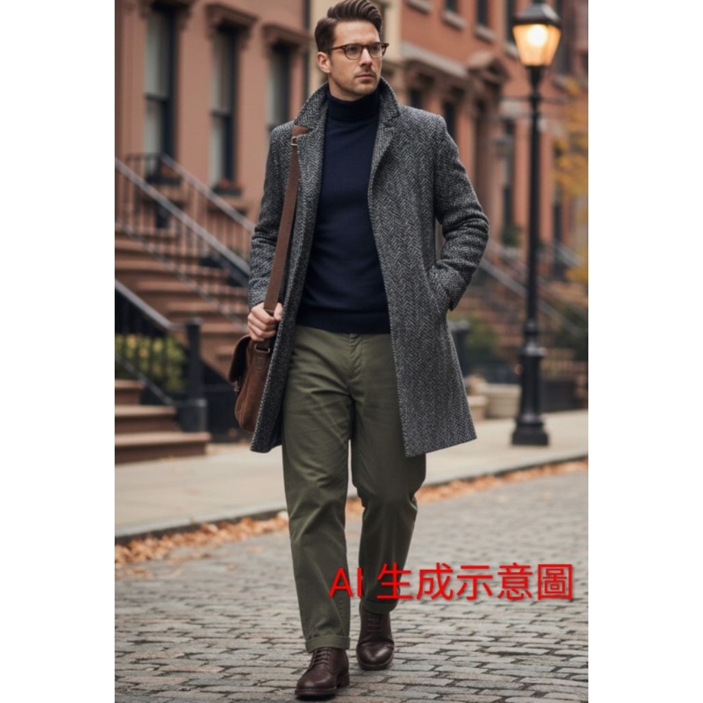 ‼️已售出勿下單購買‼️HAZZYS 2015 FW Harris Tweed 羊毛人字紋大衣｜英倫正裝老品 Orb | 蝦皮購物