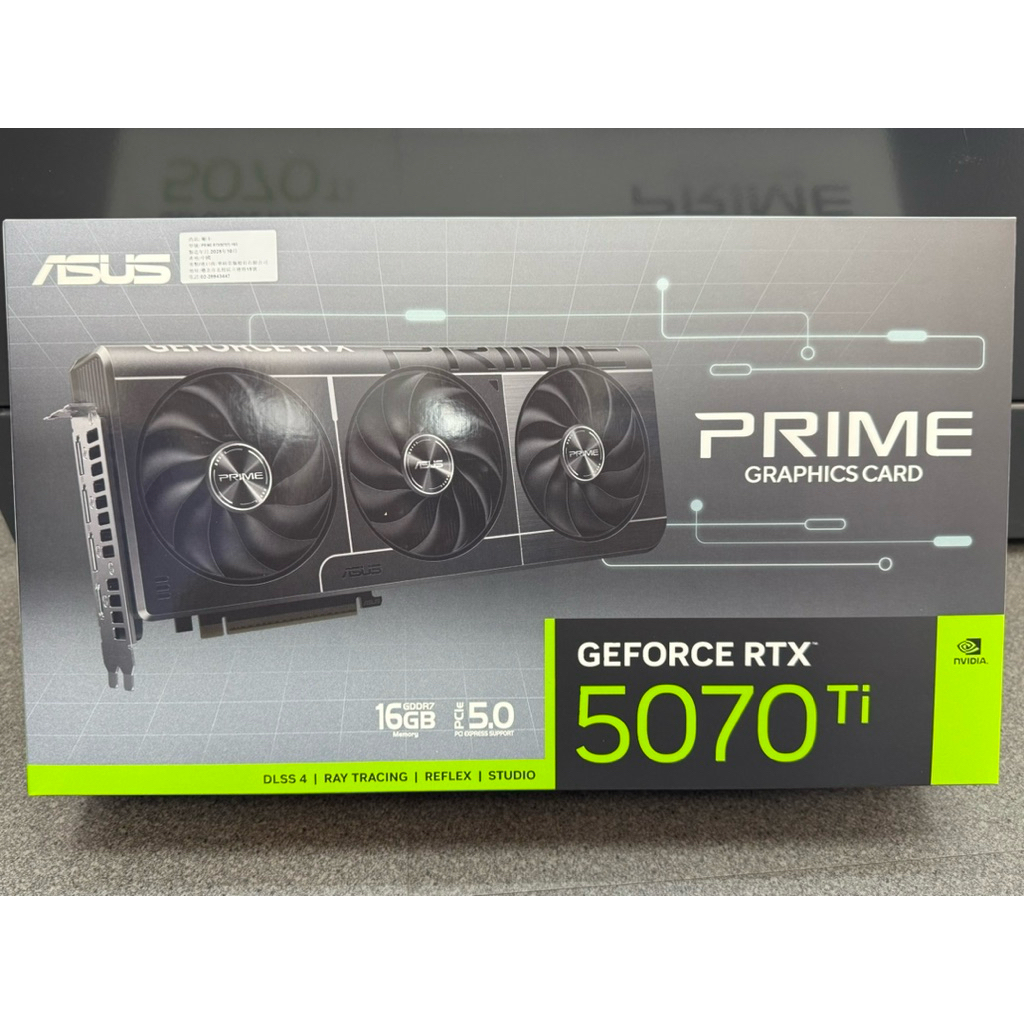 ASUS 華碩 PRIME RTX 5070Ti 16G 顯示卡 全新未拆封 | 蝦皮購物