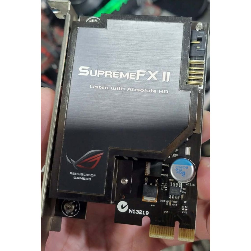 中古音效卡ROG 華碩 ASUS SupremeFX II ，商品如標題圖片，380元 | 蝦皮購物