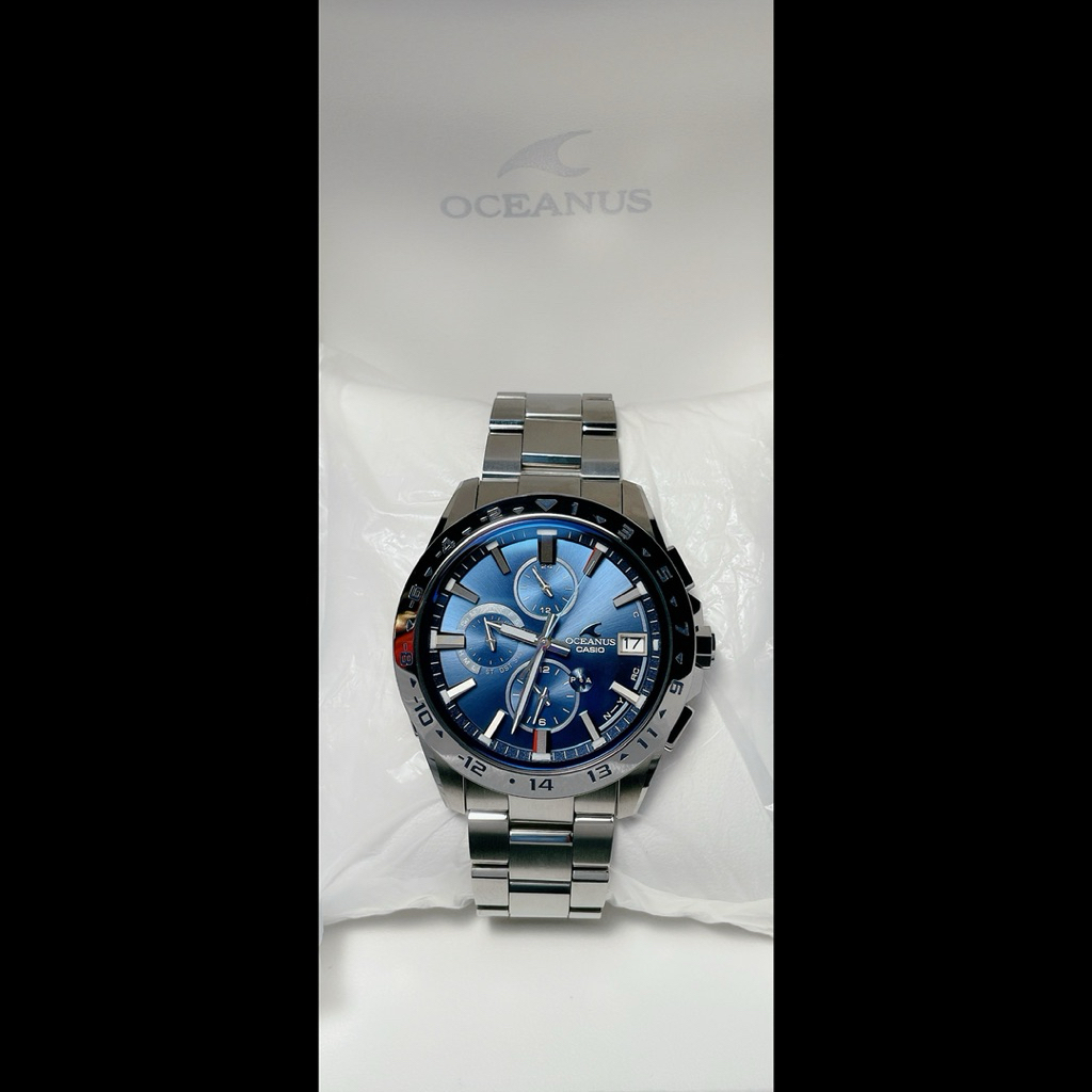 CASIO 卡西歐 OCEANUS海神 美品OCW-T3000-2AJF 六局電波 連結腕錶 鈦金屬錶殼錶帶 藍寶石鏡面 | 蝦皮購物