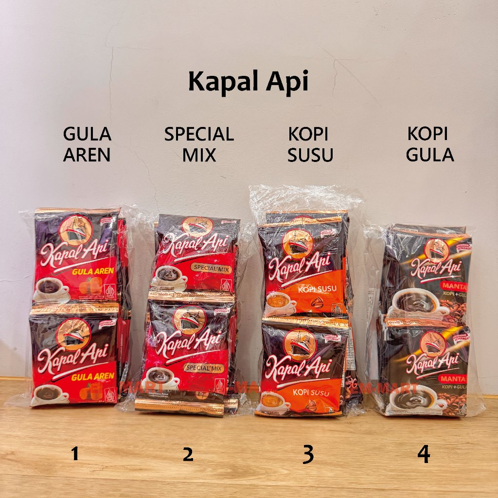 印-Kapal Api帆船咖啡粉Spesial Mix/Kopi susu三合一/Gula aren/Kopi gula | 蝦皮購物
