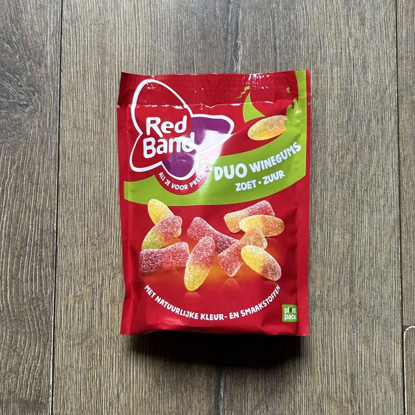 荷蘭製 Red Band Sweet Sour Duo Winegums 酸甜 水果糖 新品 | 蝦皮購物