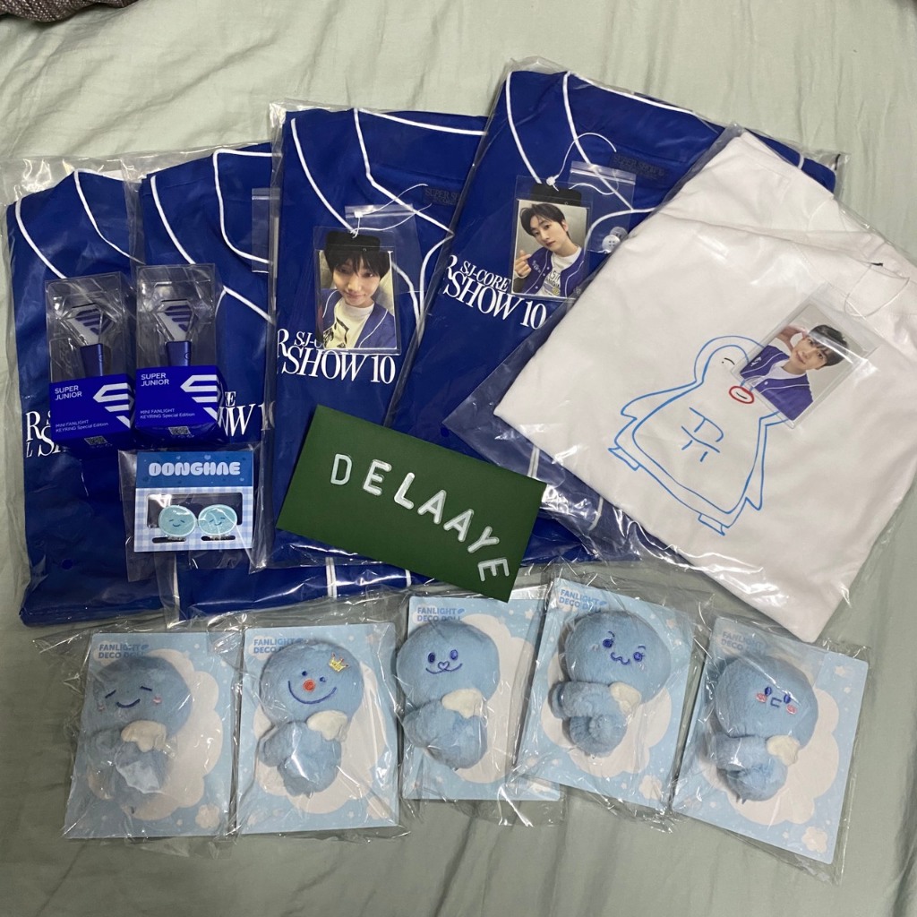 SUPER JUNIOR 手燈裝飾娃 棒球衣 BASEBALL UNIFORM SET SS10 手燈娃 | 蝦皮購物
