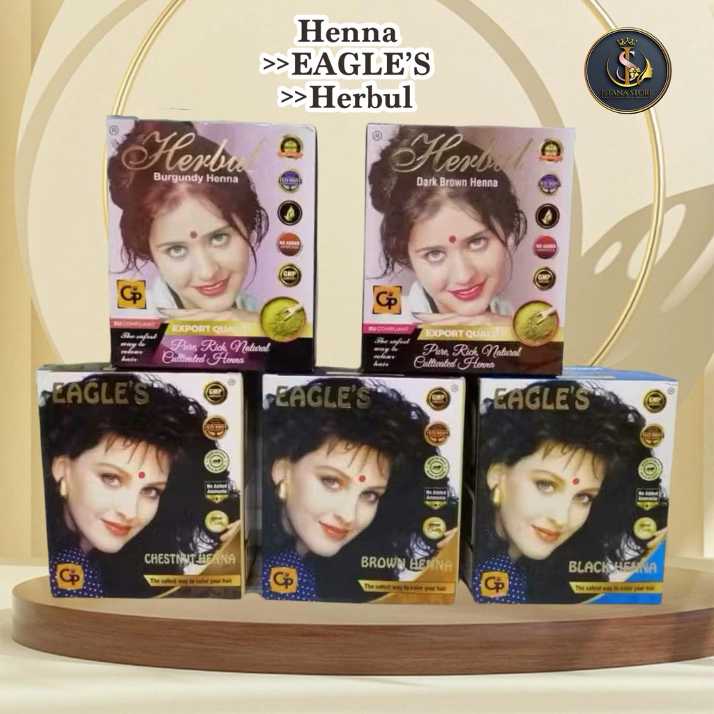 (印尼店)染发剂 HENNA EAGLES SEMIR RAMBUT & Herbul Henna (READY) | 蝦皮購物