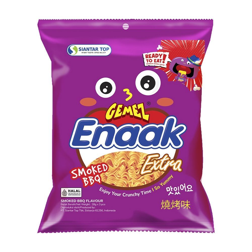 GEMEZ Enaak Smoked BBQ 韓式小雞麵-燒烤味 3*28g | 蝦皮購物
