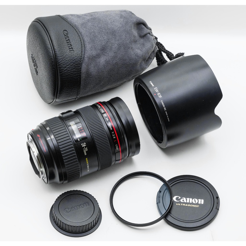二手新中古-Canon EF 24-70mm F2.8L USM 全片幅可用 原廠收納帶 約成9.9新 大三元 | 蝦皮購物