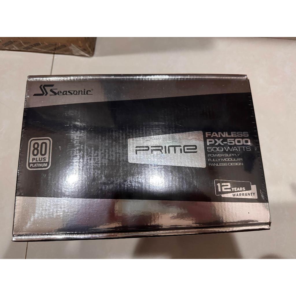 海韻 Seasonic PRIME FANLESS PX-500 白金/全模 電源供應器 | 蝦皮購物