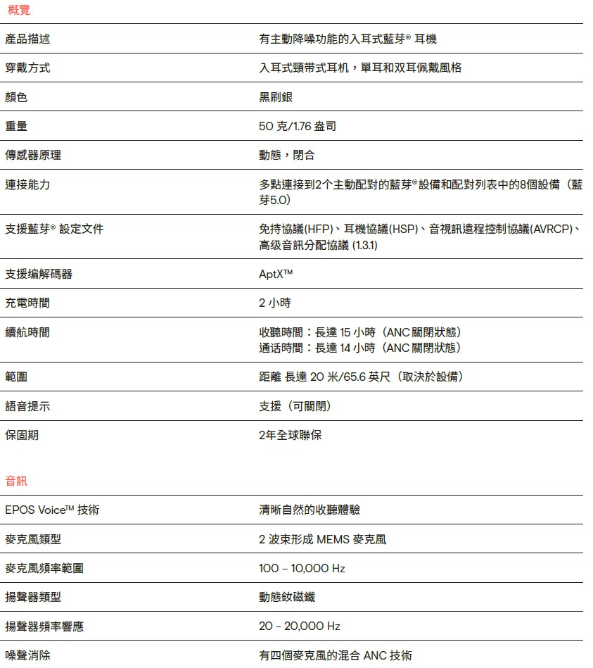 【EPOS森海】Sennheiser ADAPT 460T 藍牙掛式耳機｜ANC主動降噪｜長達15小時｜Teams | 蝦皮購物