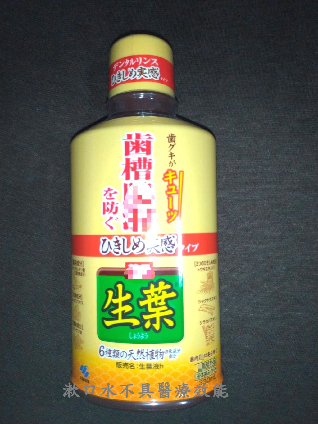 現貨 日本 小林製藥 生葉 漱口水 330mL 黃色加強 生葉液h 潔齒液 口腔 牙齒 齒槽 牙周 牙齦 護理 | 蝦皮購物