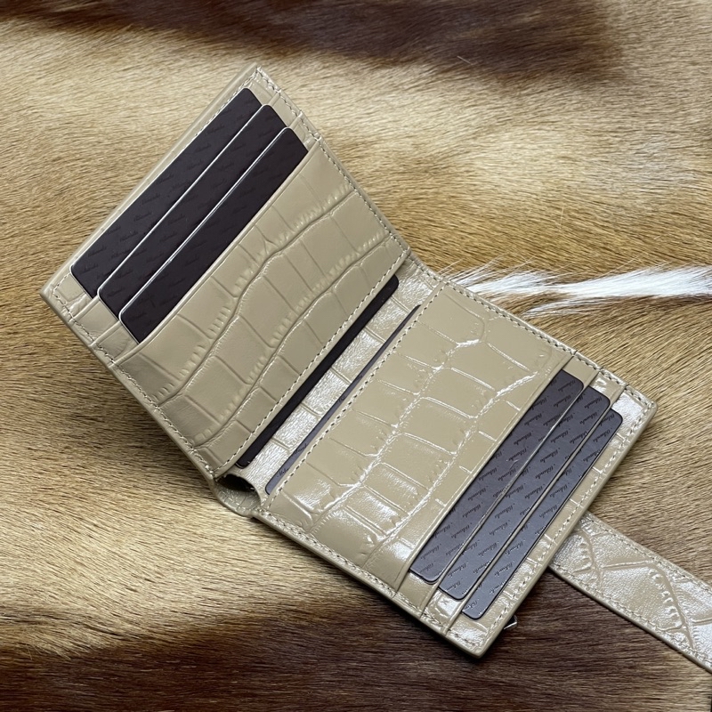 【台灣現貨 保固免運】 牛皮壓鱷魚紋皮夾 高級感大容量真皮錢包 頭層牛皮錢包 真皮皮夾 真皮短夾 | 蝦皮購物