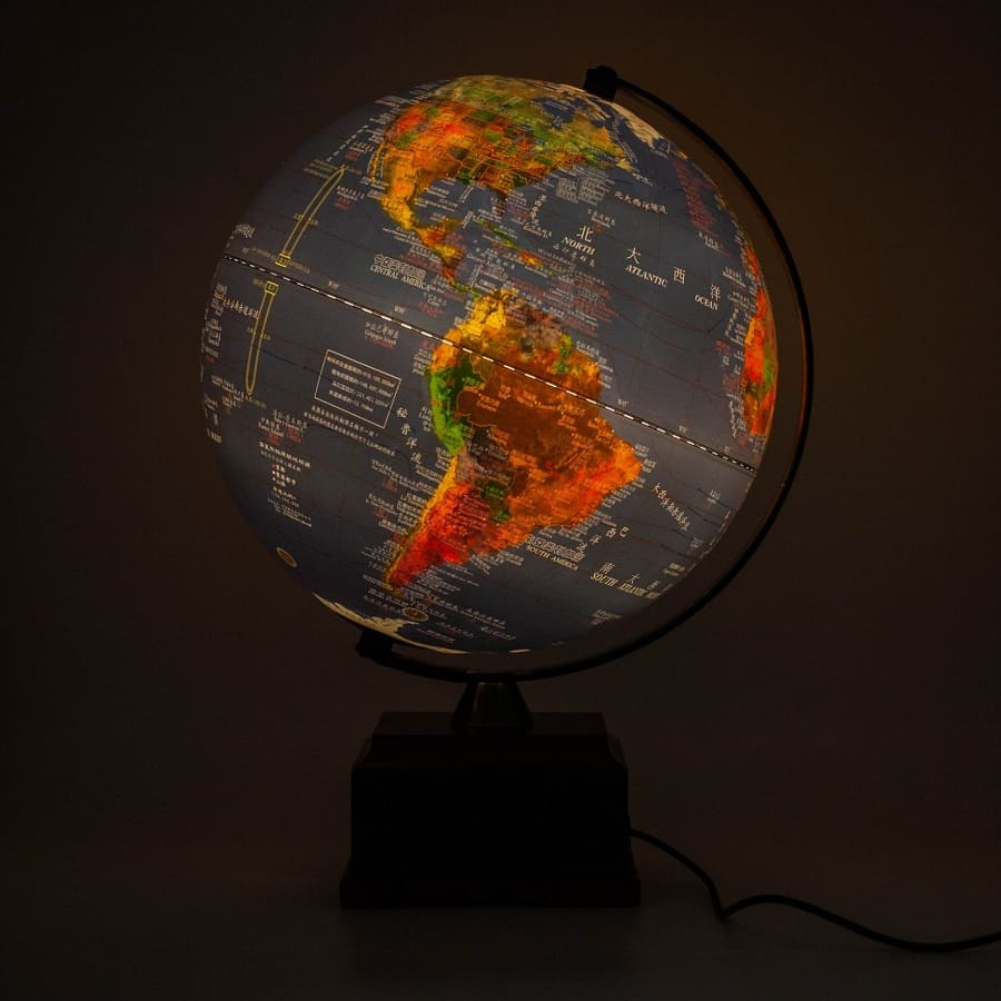 【SkyGlobe】 10吋衛星三段式觸控木盒底座地球儀(中英文對照)[AR互動款]《WUZ屋子-台北》10吋 地球儀 | 蝦皮購物