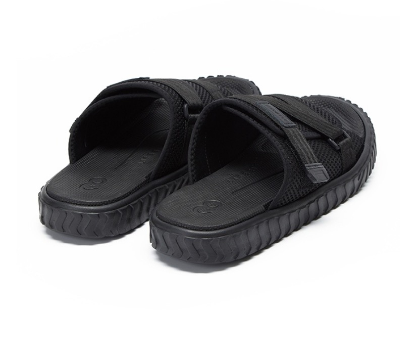 【Life8】Sport 速乾網布 餅乾涼拖鞋(可調節帶)-黑色(40) | 蝦皮購物