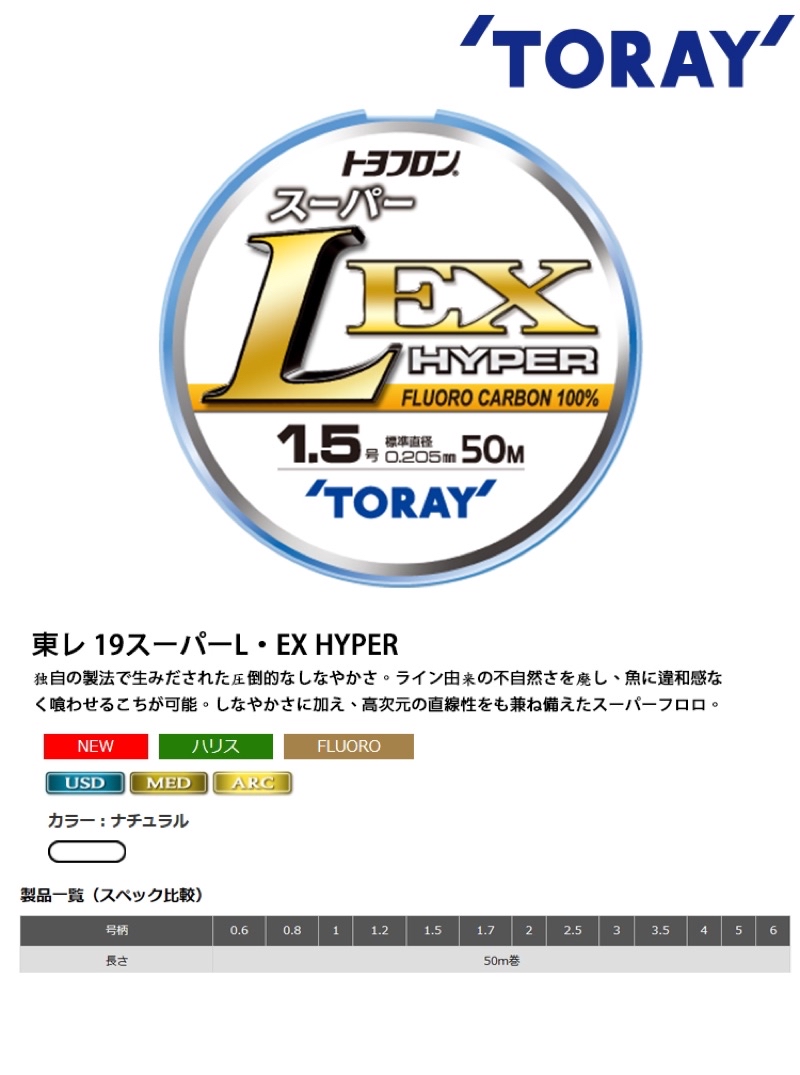 【釣魚大師 Fm】Toray 20年 🆕 LEX 碳纖線 LE-X 碳素線 50M | 蝦皮購物