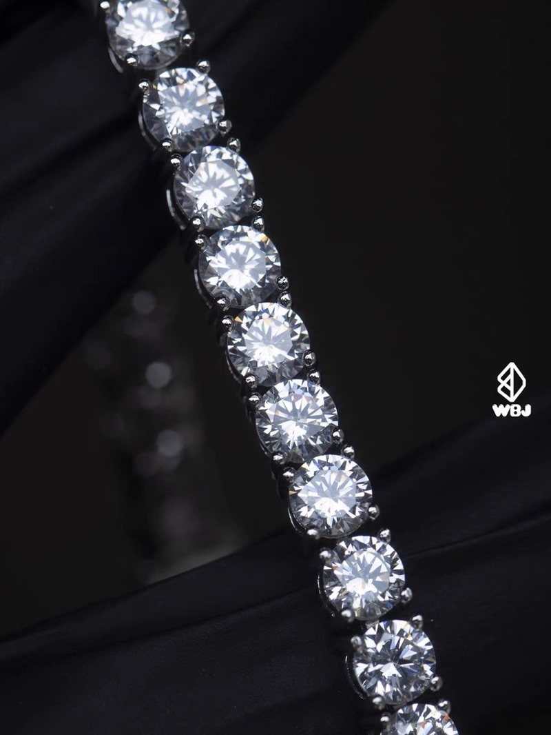 WBJ訂製珠寶 4mm網球手鍊 925純銀手環 鑽石 手鍊 | 蝦皮購物