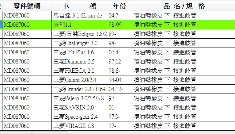 【成皿】MD087060 噴油嘴橡皮 下 正廠 三菱威力/FREECA/SAVRIN | 蝦皮購物