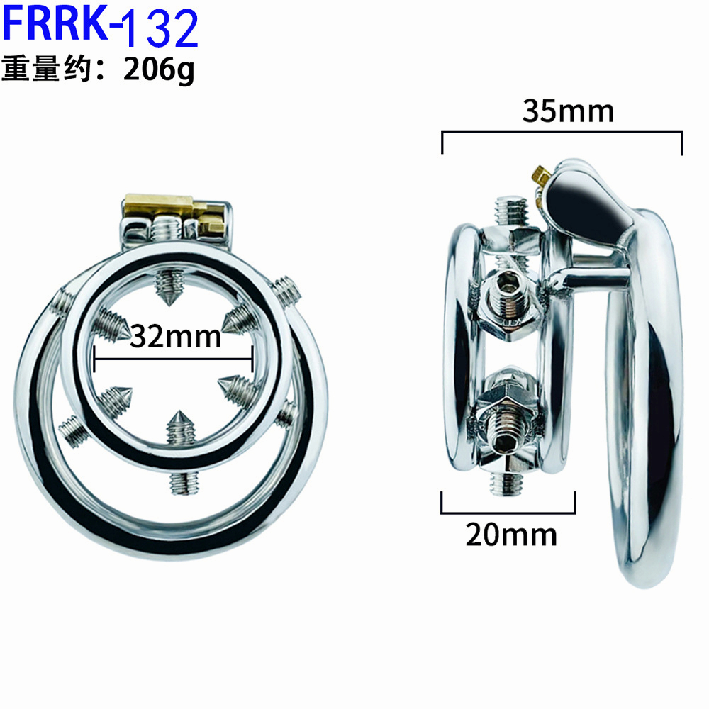【桃花島成人專營】FRRK男用不銹鋼貞操鎖陰莖籠球擔架陰莖環鈕丁按摩陰莖鎖配防貞操鎖 男用 貞潔器 防手淫 JJ貞操鎖 | 蝦皮購物